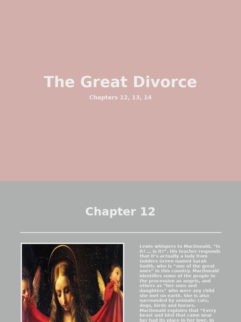 Great Divorce Chap 12-14 | PDF | Religious Belief And Doctrine