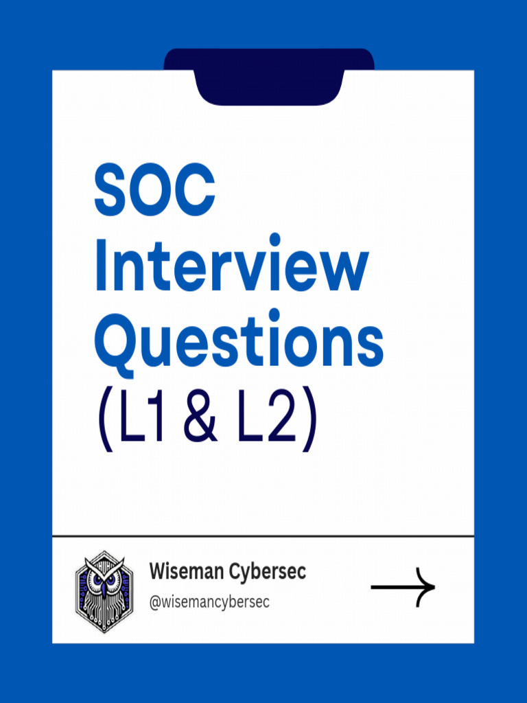 SOC Interview Question (1) .PDF - 20250929 - 133416 - 0000 | PDF