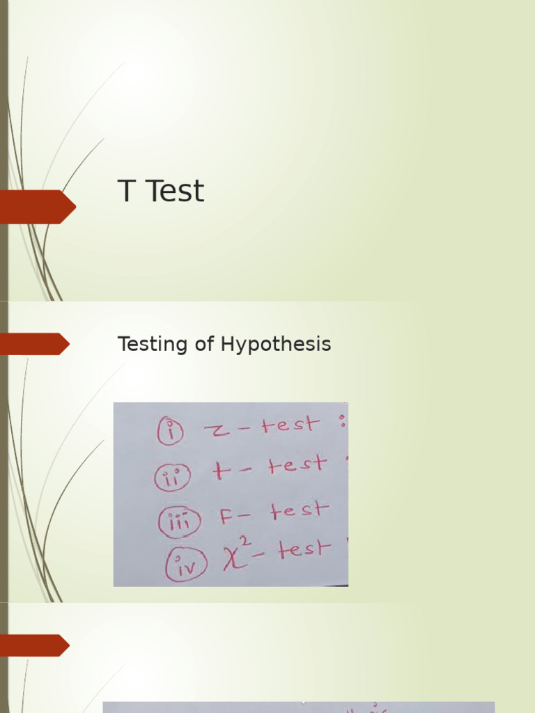 T Test | PDF