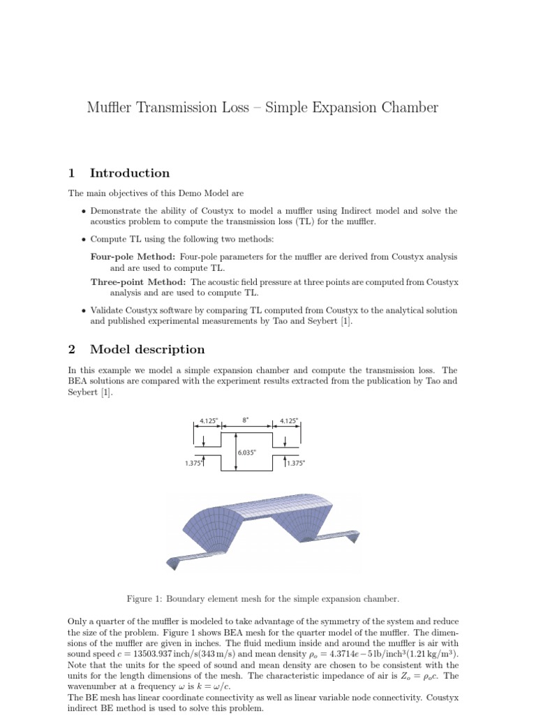 Muffler Paper Dataset Description | PDF | Frequency | Waves