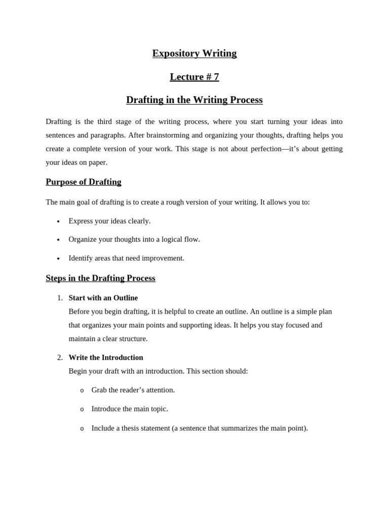Drafting in The Writing Process | PDF | Writing | Human Communication