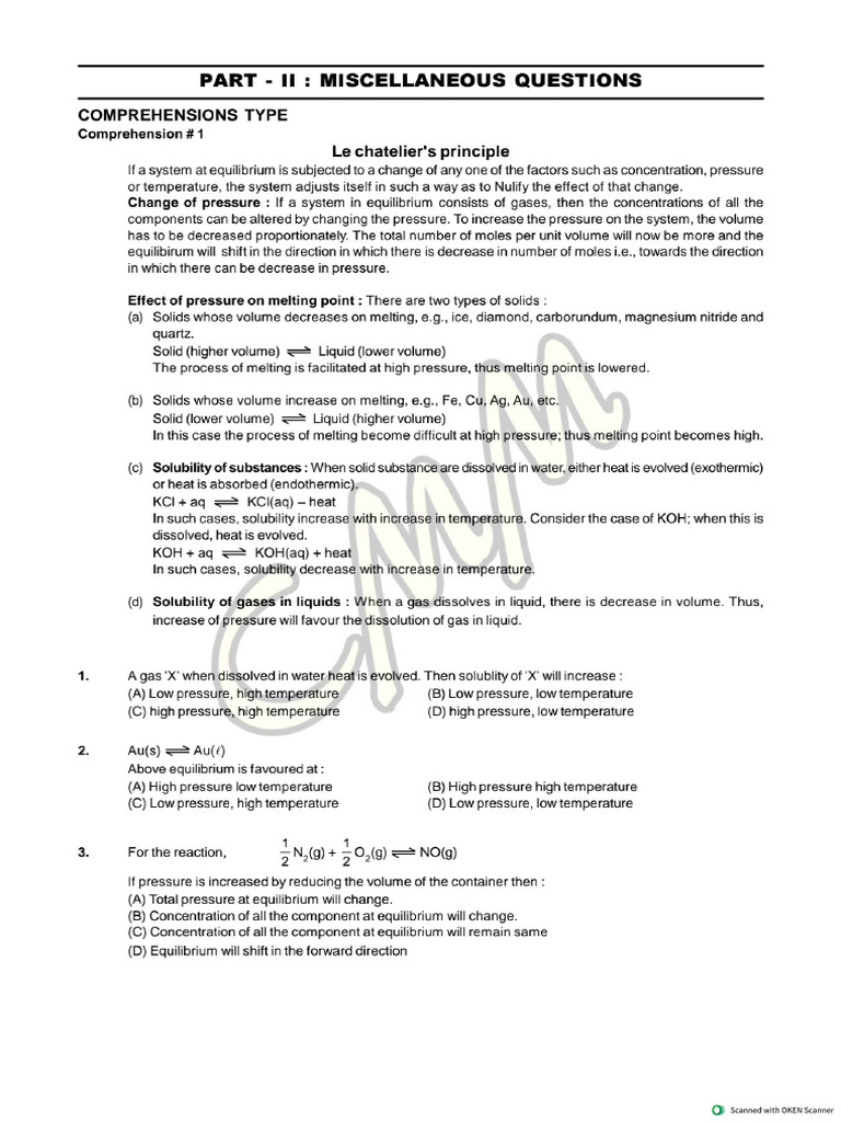 Chemical Equilibrium 2 | PDF