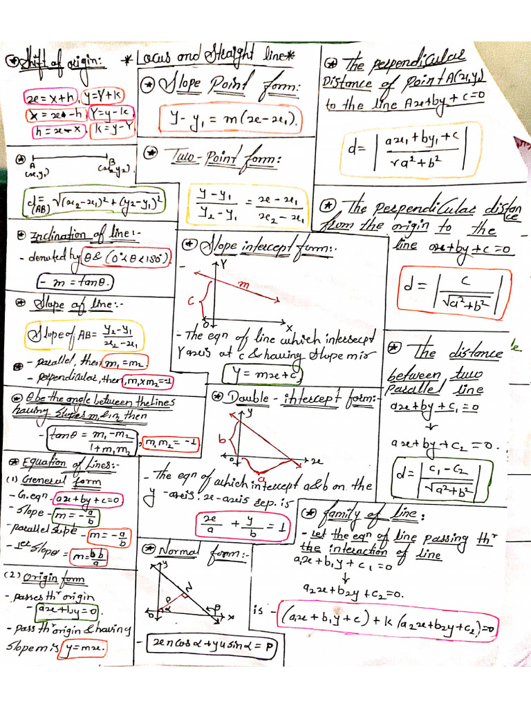 Locus and Straight Line 11th | PDF