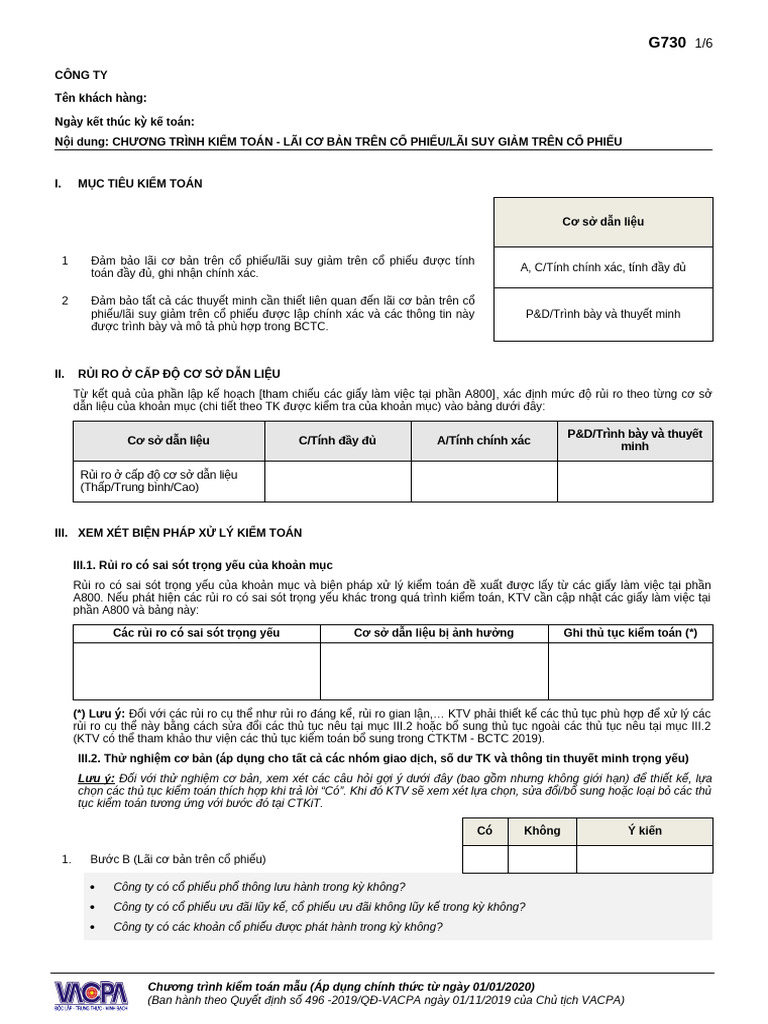 G700 - CTKiT - Lai Co Ban Tren Co Phieu | PDF