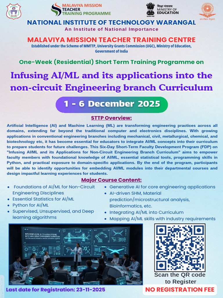 STTP - Infusing AIML (SK) Brochure | PDF | Machine Learning ...
