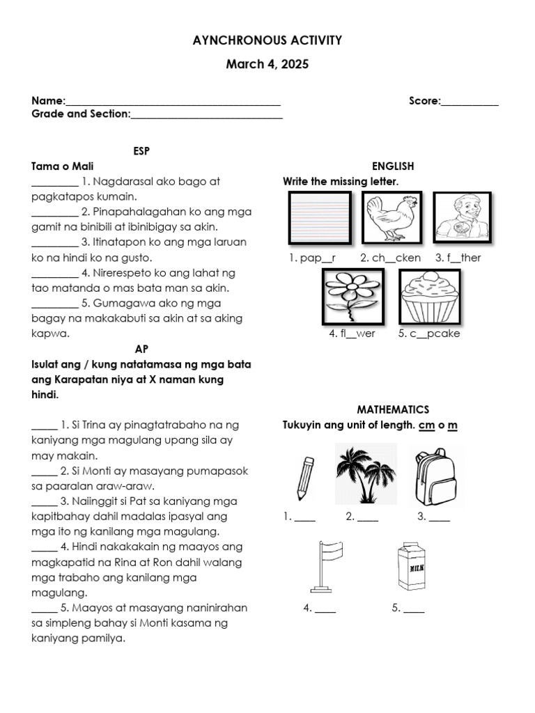 Asynchronous Activity | PDF