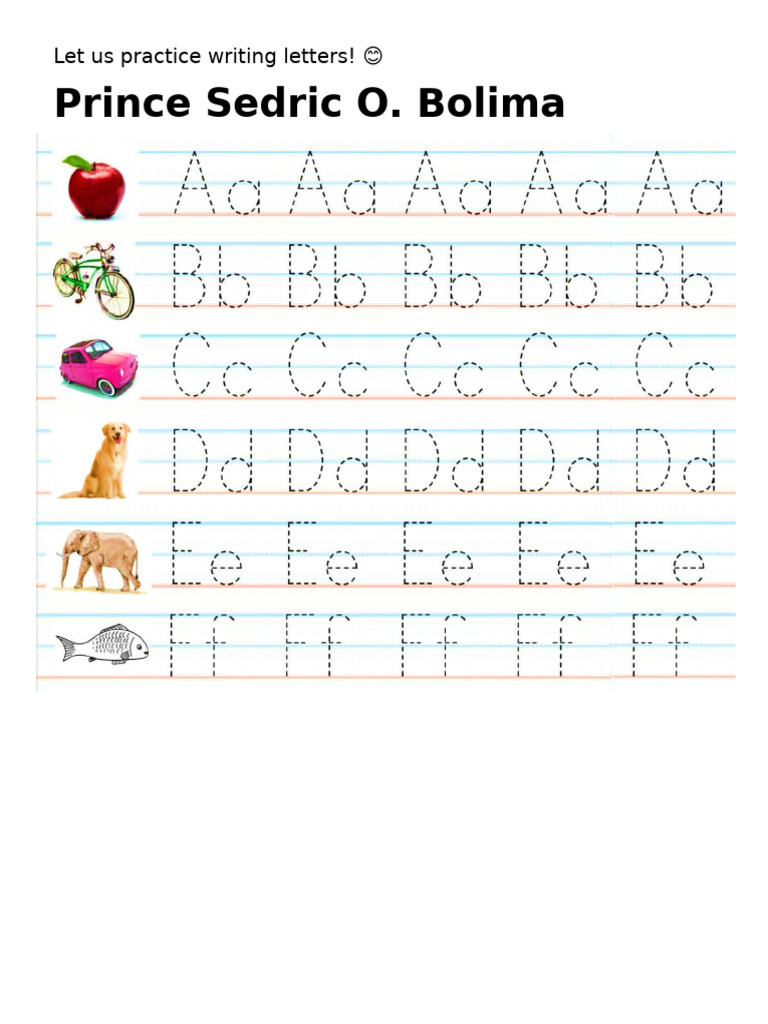 Let Us Practice Writing Letter Aa | PDF