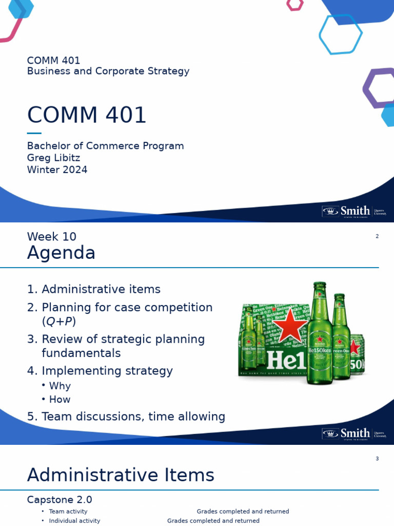 Business Strategy Course Overview | PDF | Performance Indicator ...