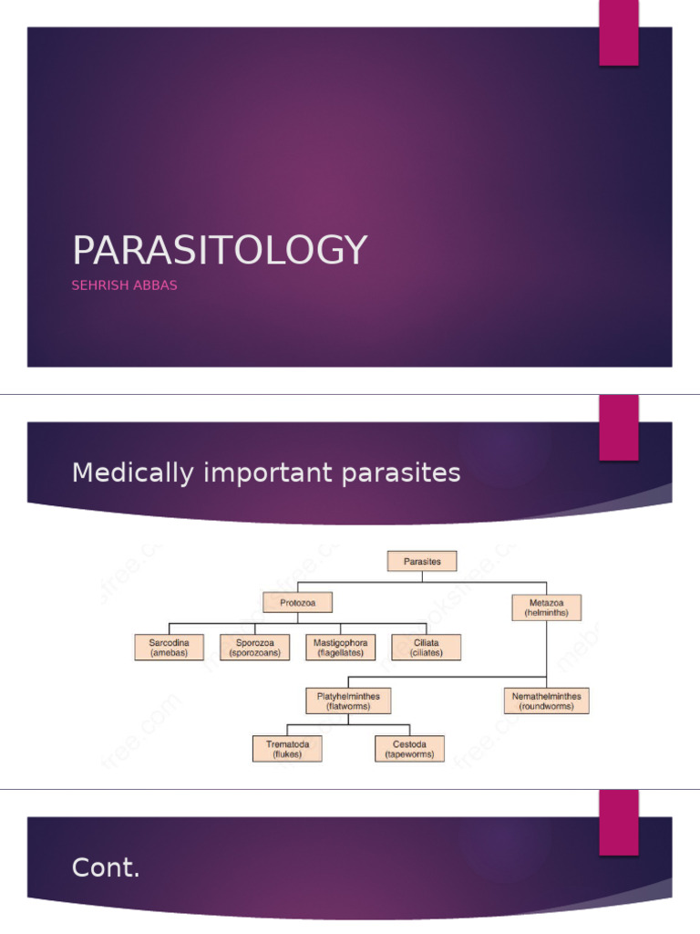 Parasitology Lecture 1 | PDF | Clinical Medicine | Immunology