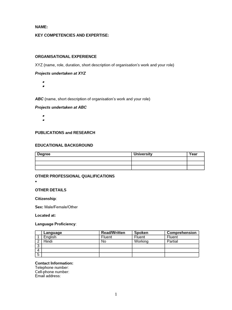Professional Profile and Qualifications | PDF