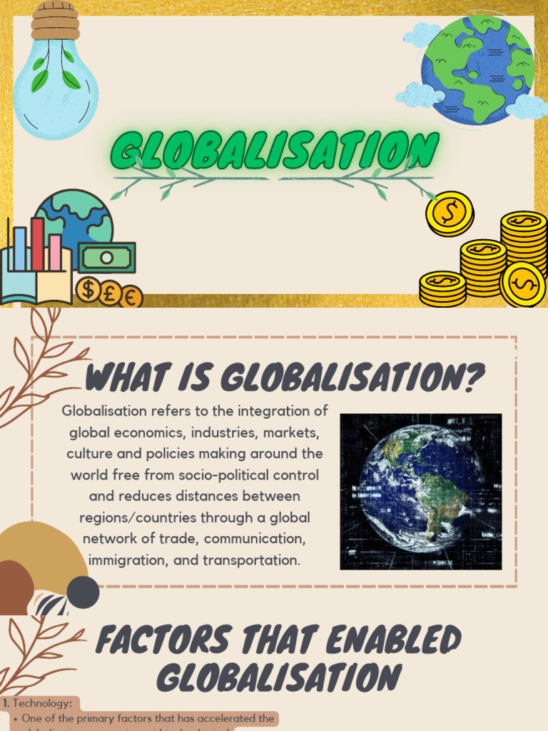 Enablers of Globalisation Explained | PDF | Globalization | World Trade ...