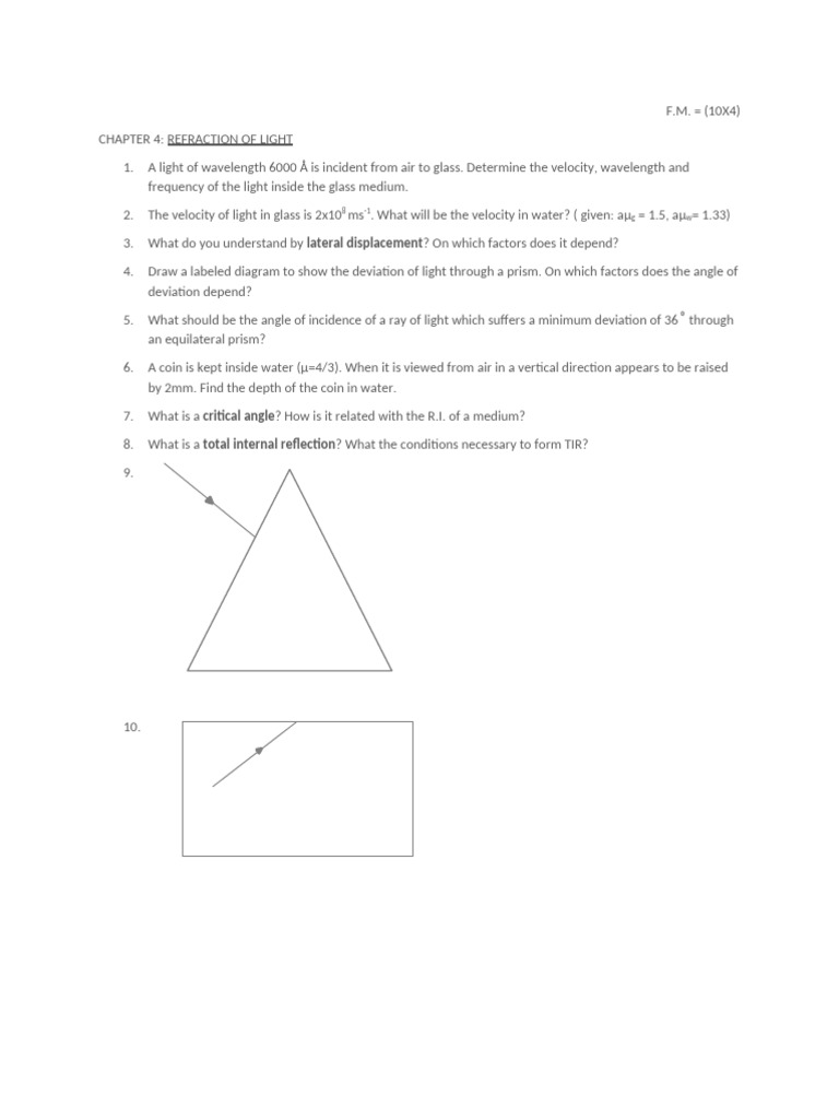 Test Physics CH 4 | PDF