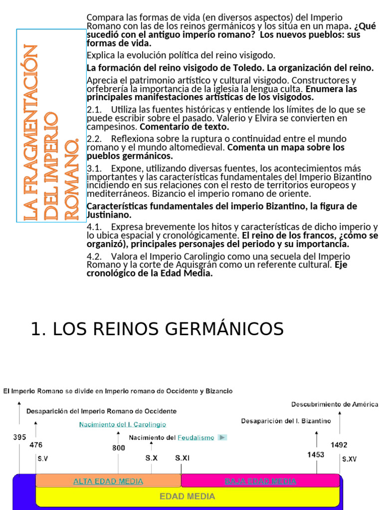 01 Los Reinos Germánicos | PDF | imperio Romano | Pueblos germánicos