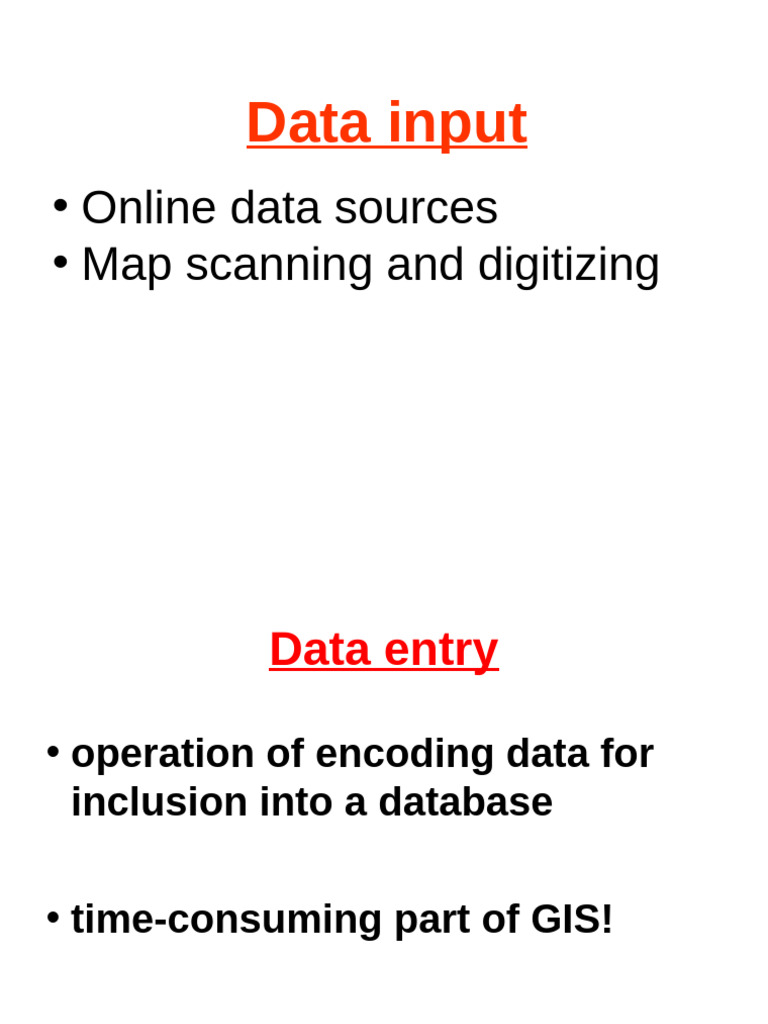 GIS Data Entry and Digitizing Methods | PDF | Geographic Information ...