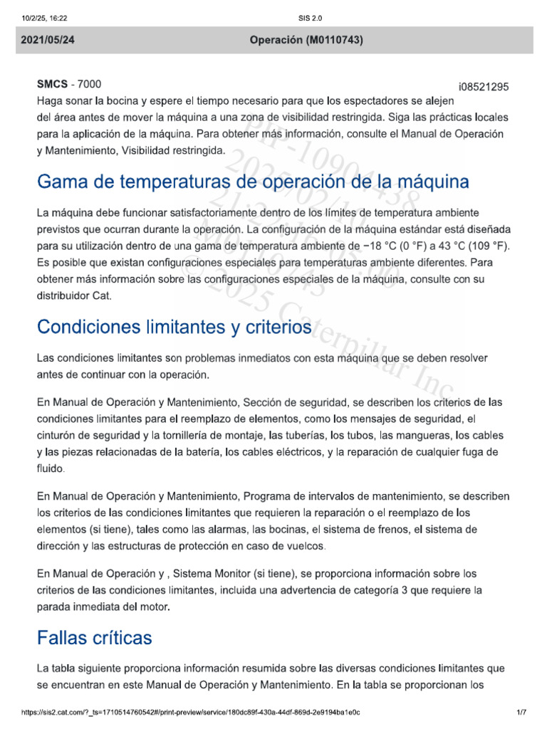 Manual de Operacion Excavadora 320 Gx | PDF