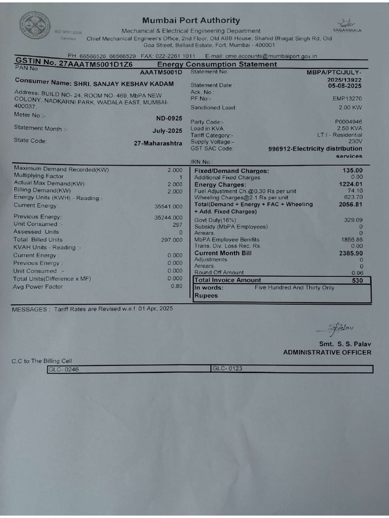 Light Bill | PDF