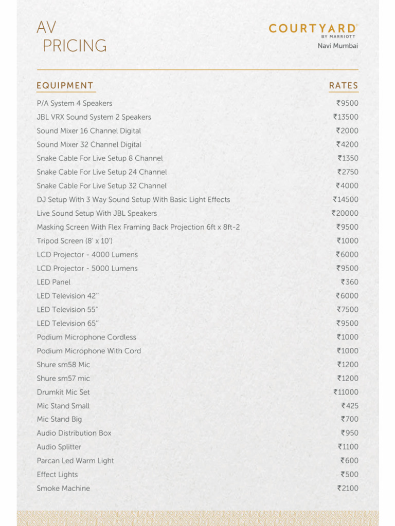 AV List | PDF