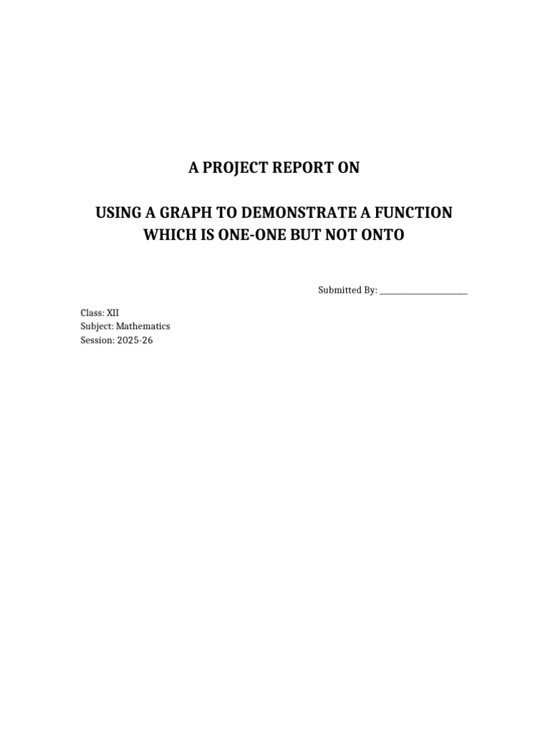 One-One but Not Onto Function Explained | PDF | Function (Mathematics ...