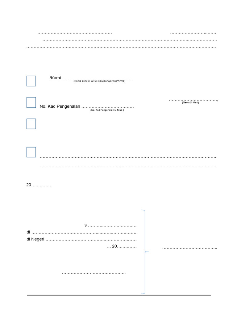 Contoh Borang Akuan AM 80 | PDF