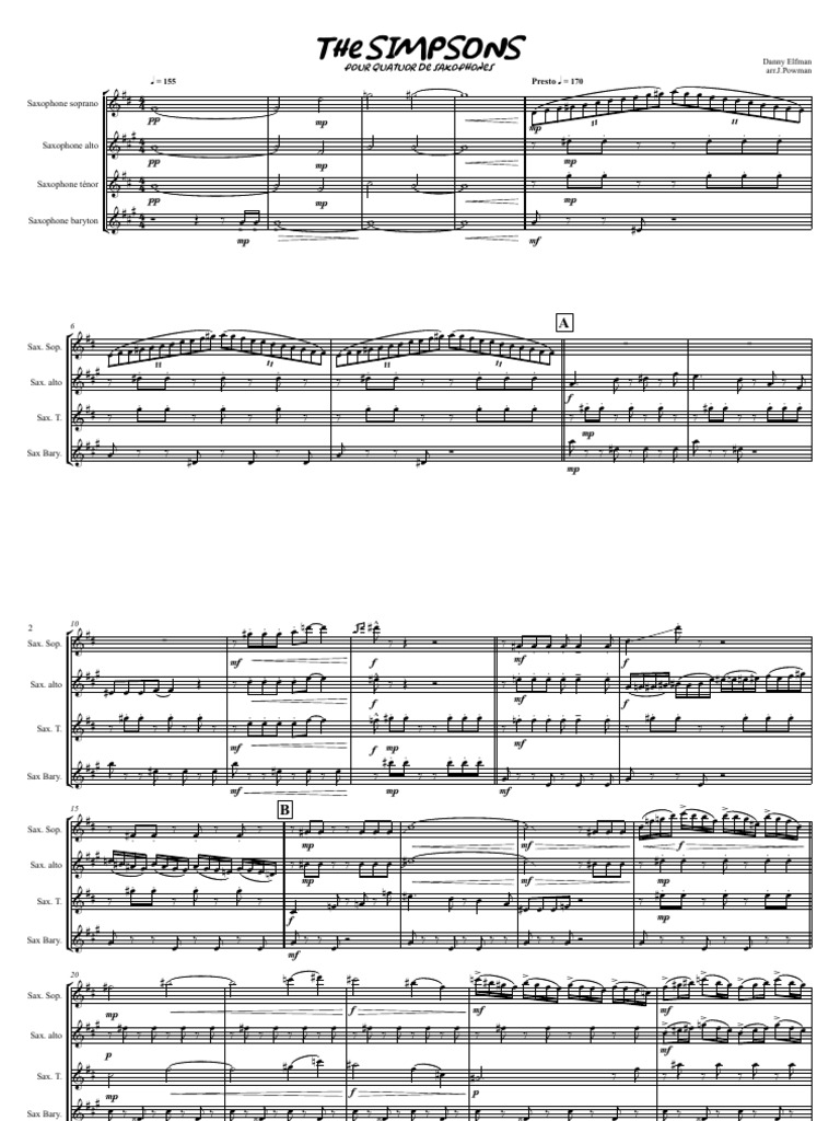 The Simpsons - Full Score | PDF