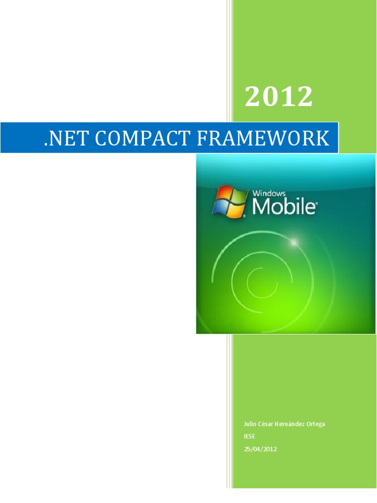 Net Compact Framework | PDF | .NET Framework | Software