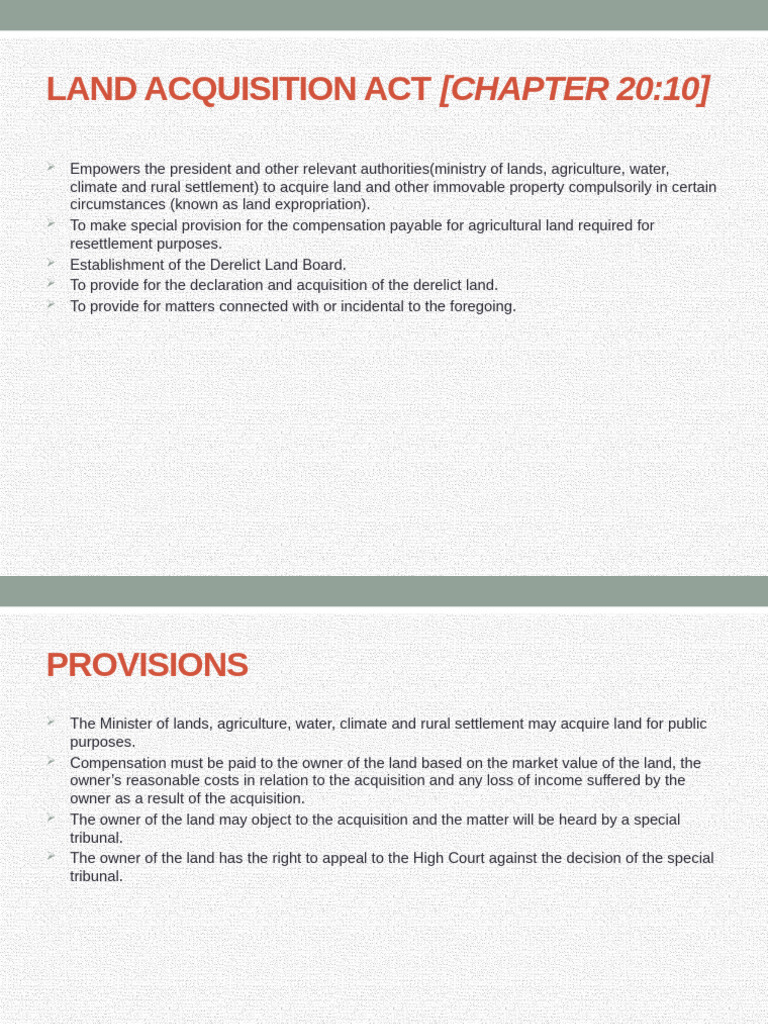 Group 3 Land Acquisition Act | PDF | Eminent Domain | Environmental Law