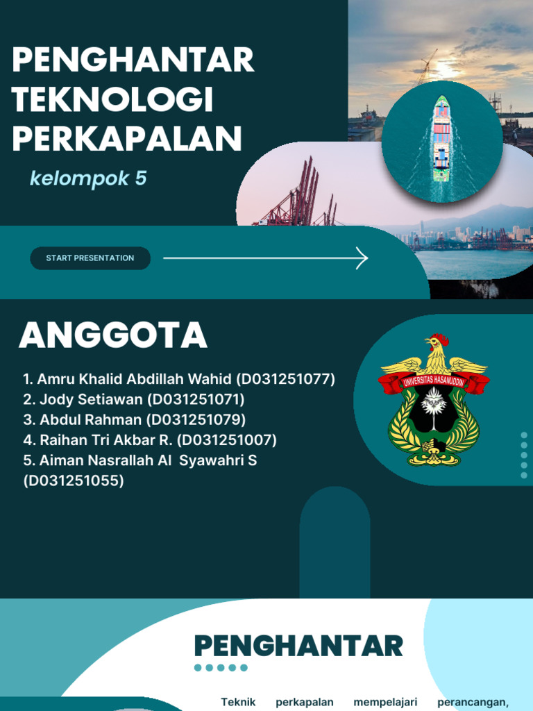 Teknologi Perkapalan: Konstruksi & Propulsi | PDF