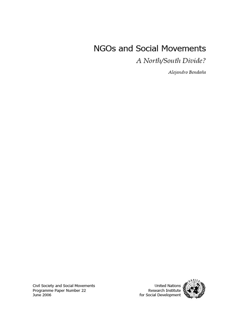 NGOs and Social Movements: North/South Divide | PDF | Non Governmental ...