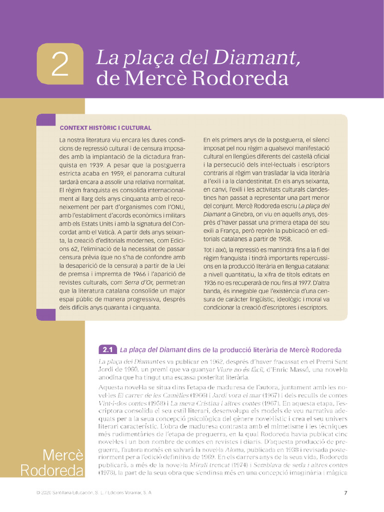 La Plaça Del Diamant | PDF