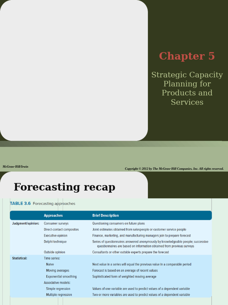 Strategic Capacity Planning Essentials | PDF | Economies Of Scale ...
