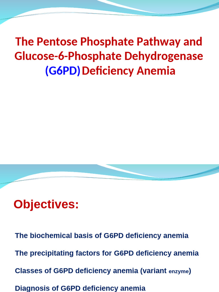 G6PD Deficiency Anemia Explained | PDF