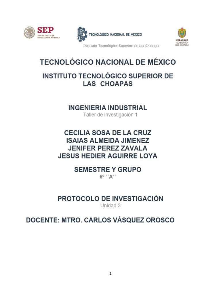 U3-Protocolo de Investigación | PDF | Seguridad y salud ocupacional ...