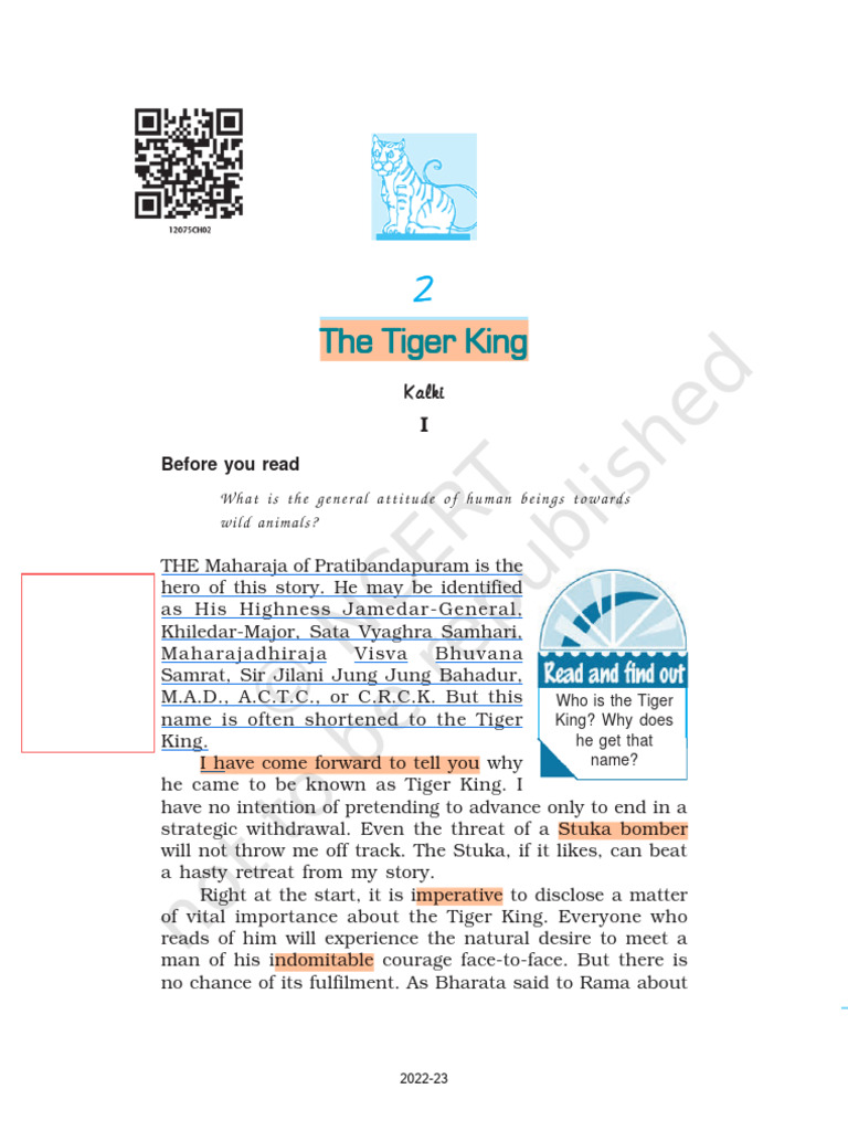 Ch2-The Tiger King-Annotated 2 | PDF | Tiger