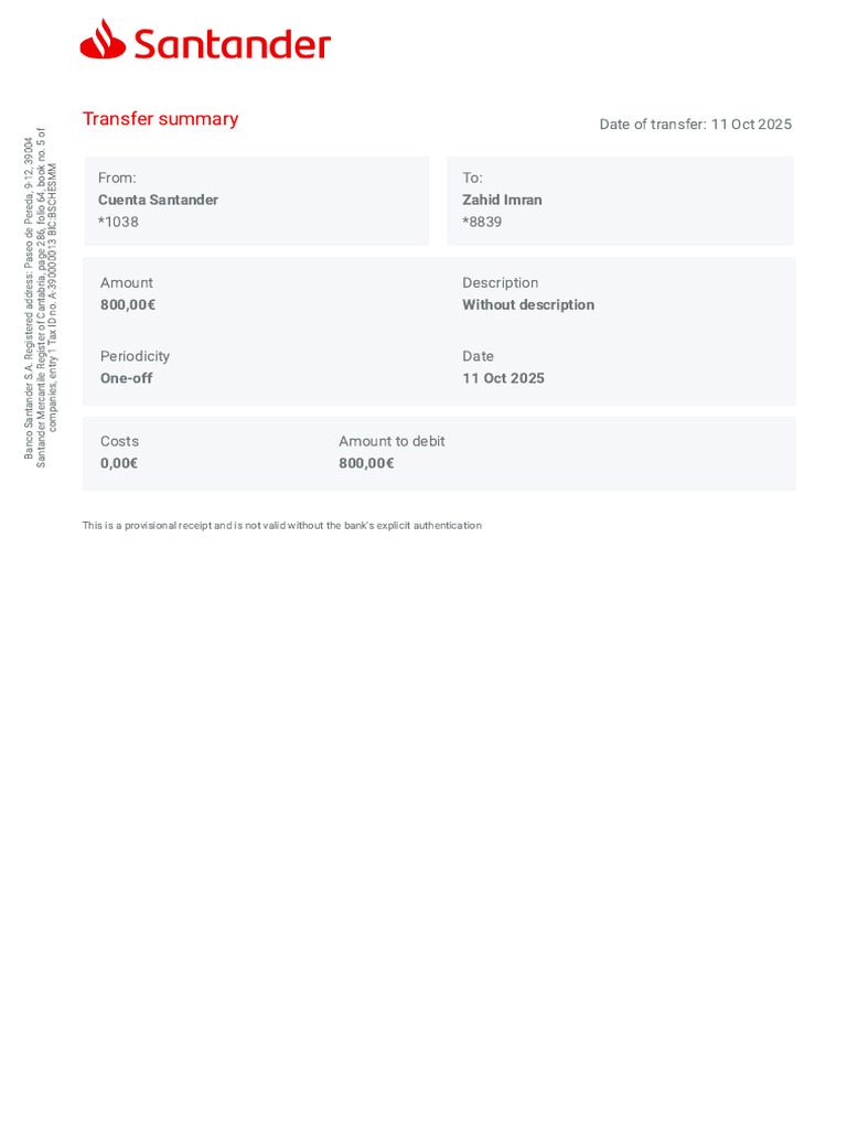 Transfer Summary | PDF