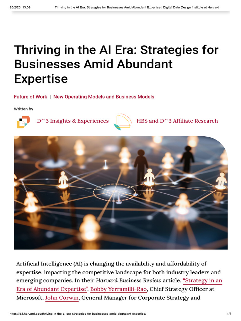 Thriving in The AI Era - Strategies For Businesses Amid Abundant ...