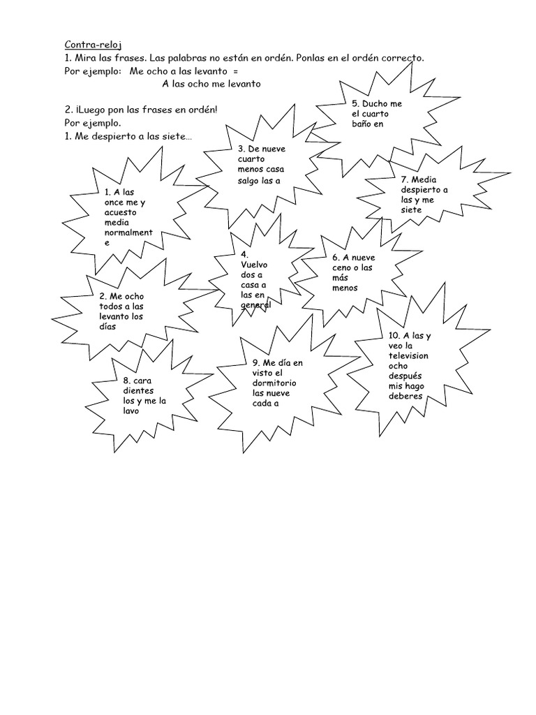 Spanish-Daily Routine 2 | PDF