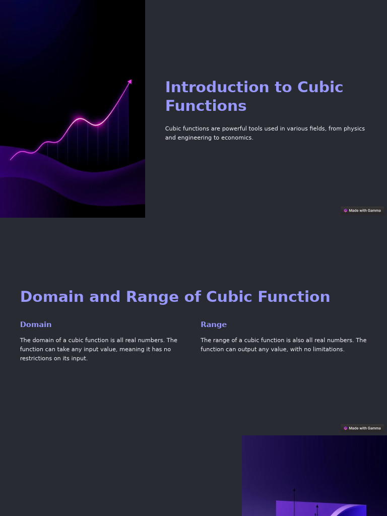 Properties of Cubic Functions Explained | PDF