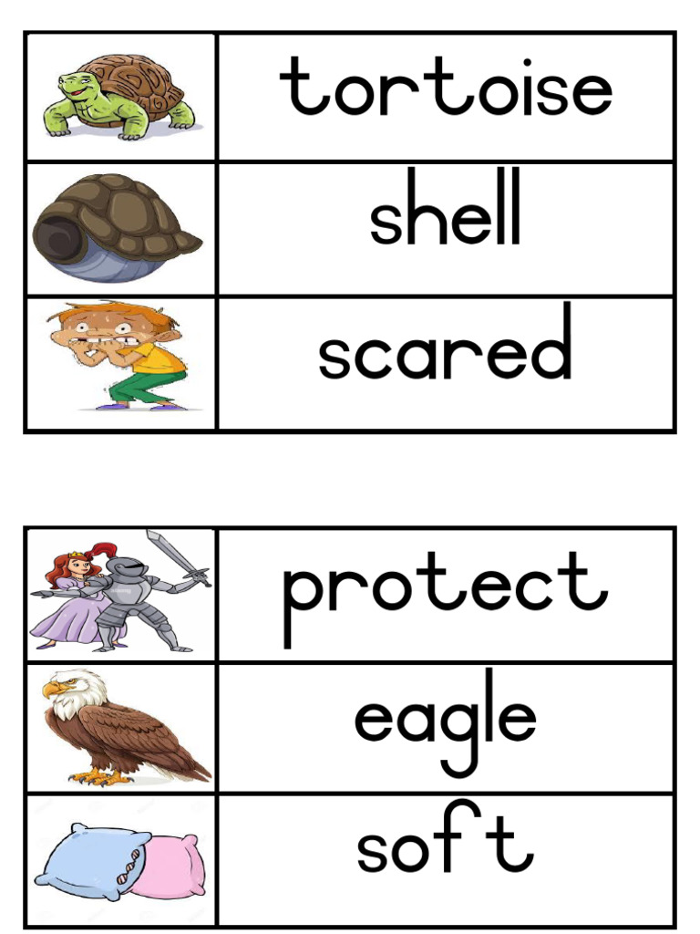 Tortoise and His Shell Vocabulary Eng | PDF