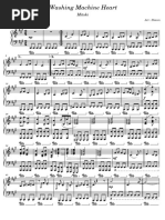 Mitski's "Washing Machine Heart" Sheet Music | PDF