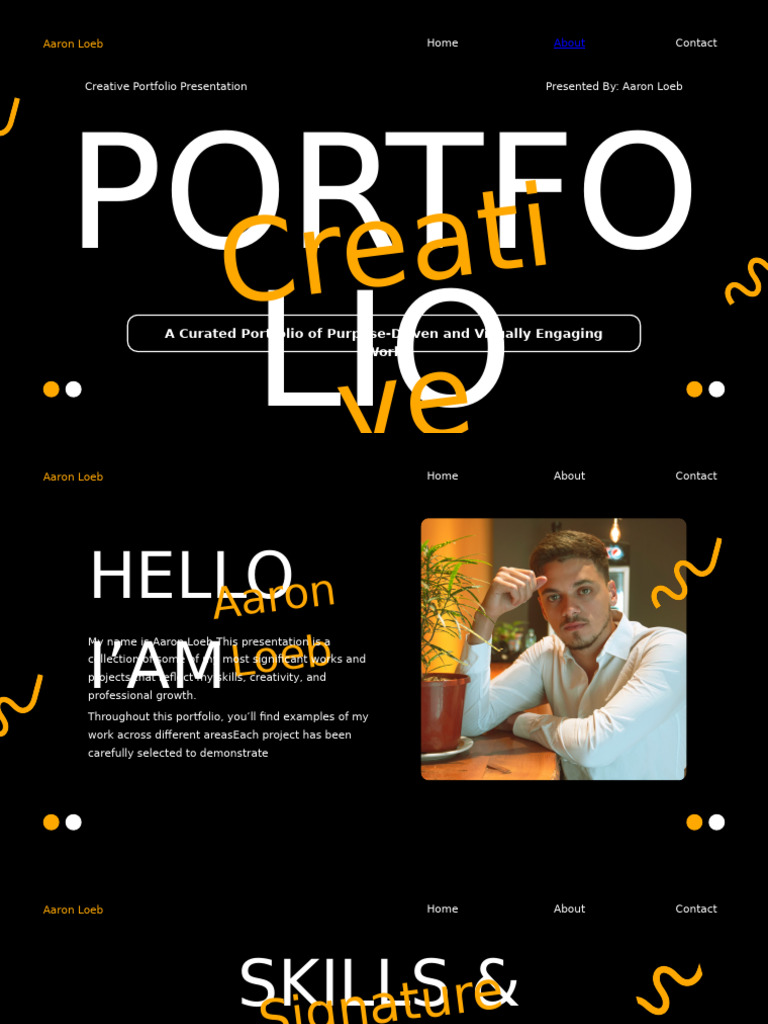 Creative Portfolio by Aaron Loeb | PDF | Computing | Design