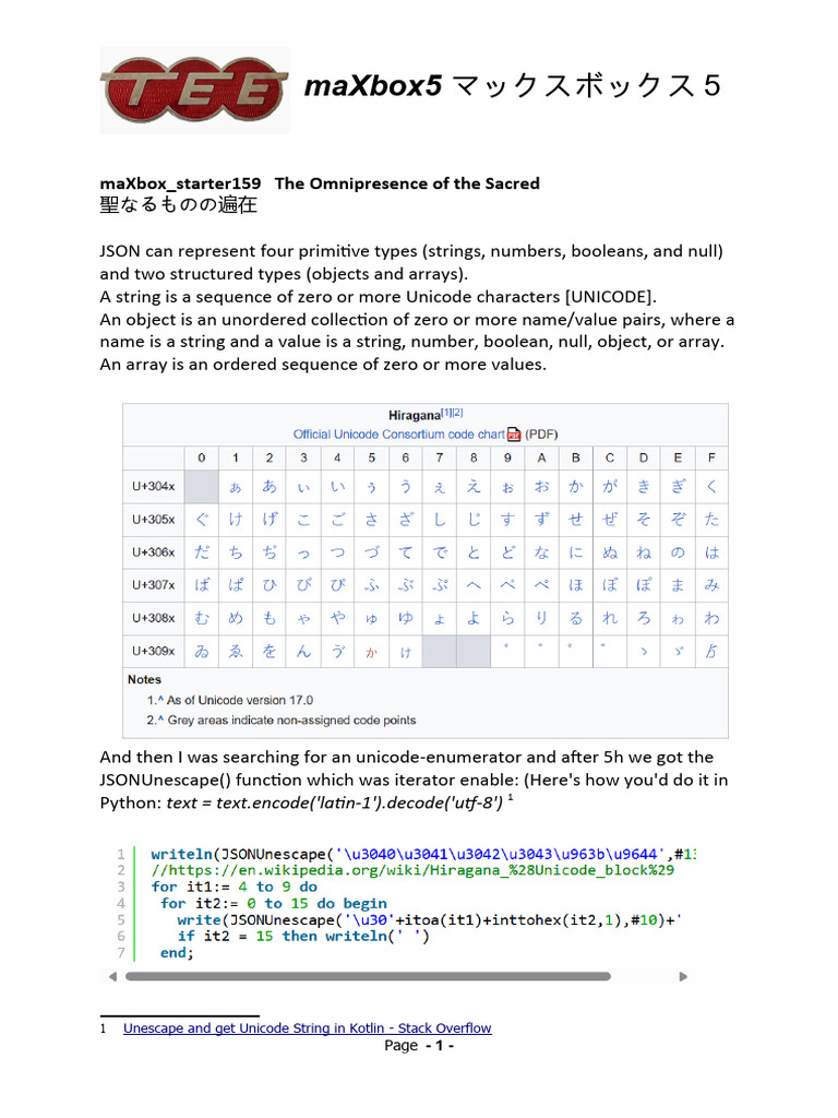 Maxbox Starter159 Geocode Unicode | PDF | Computer Programming | Computer Data