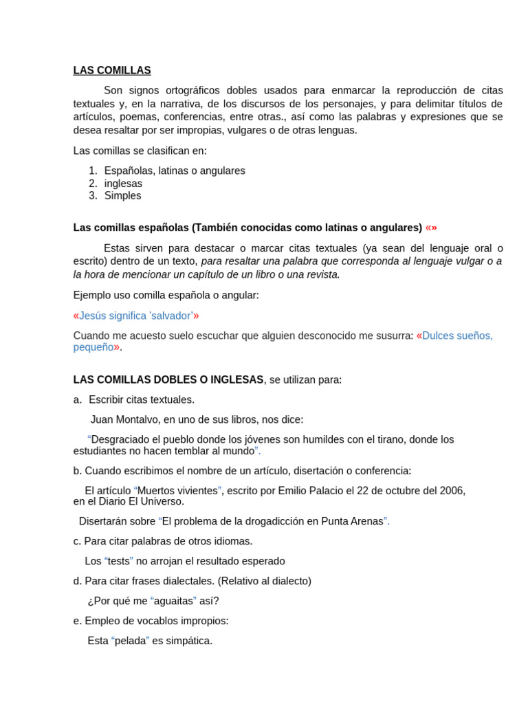 Cómo usar comillas en Word | PDF | Comillas | Lingüística