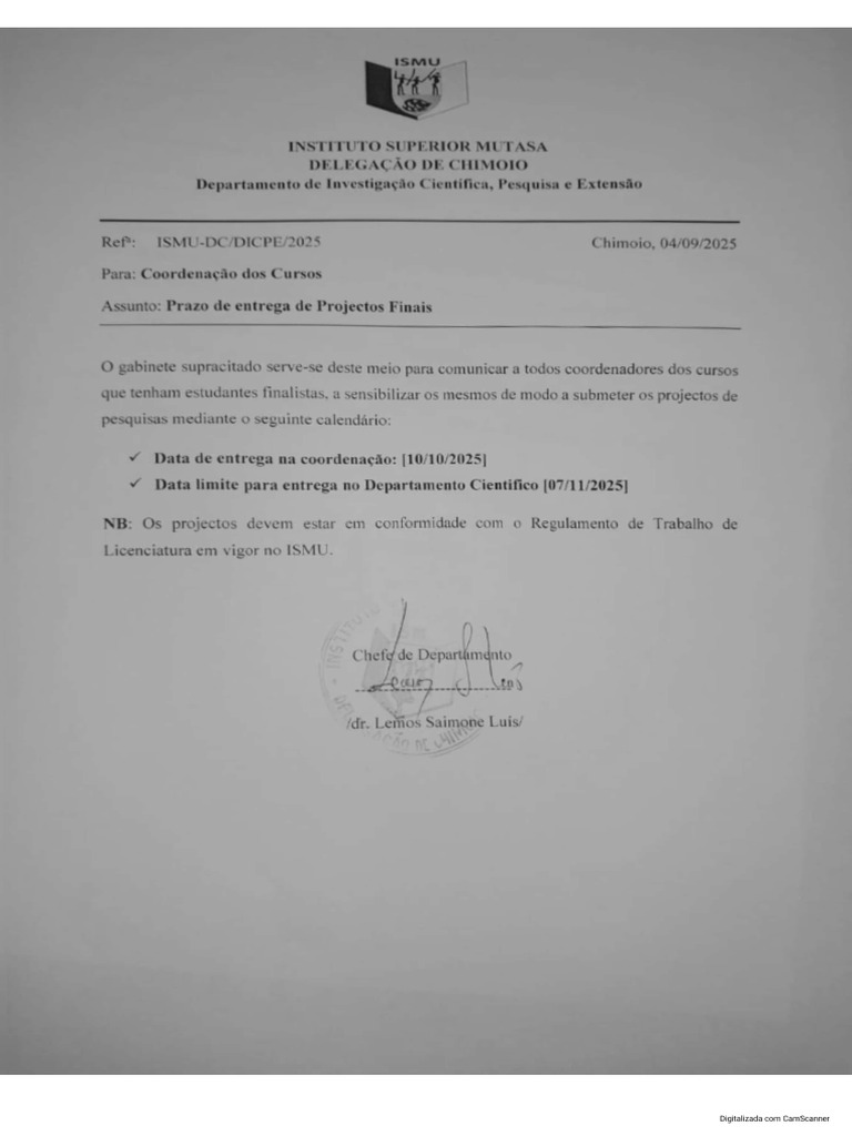 Data de Entrega | PDF
