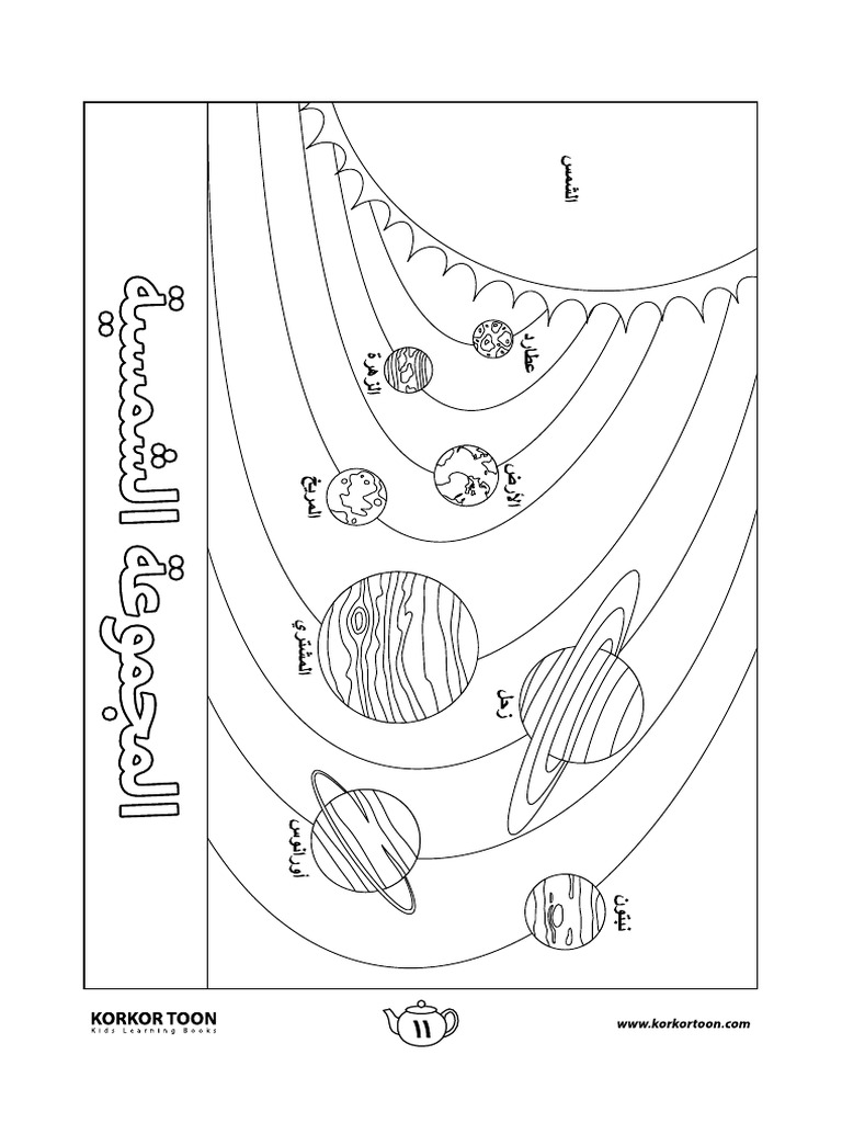 Arabic Solar System Coloring Book 12 | PDF