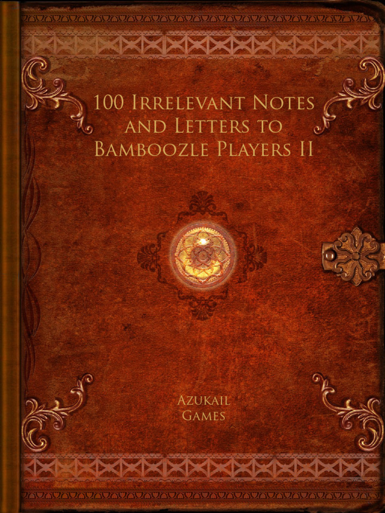 100 Distraction Notes for RPGs | PDF