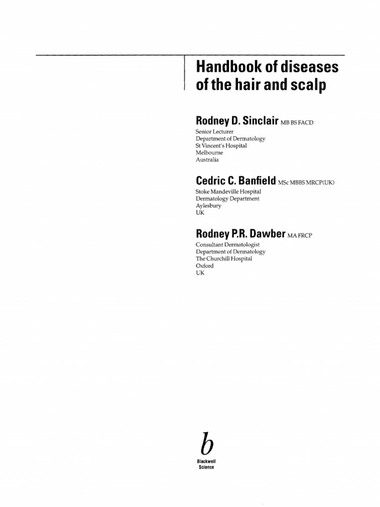 Rodney Sinclair, Cedric Banfield, R. P. R. Dawber - Handbook of ...