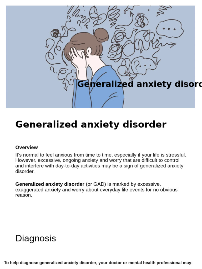 Generalized Anxiety Disorder | PDF | Anxiety | Generalized Anxiety Disorder