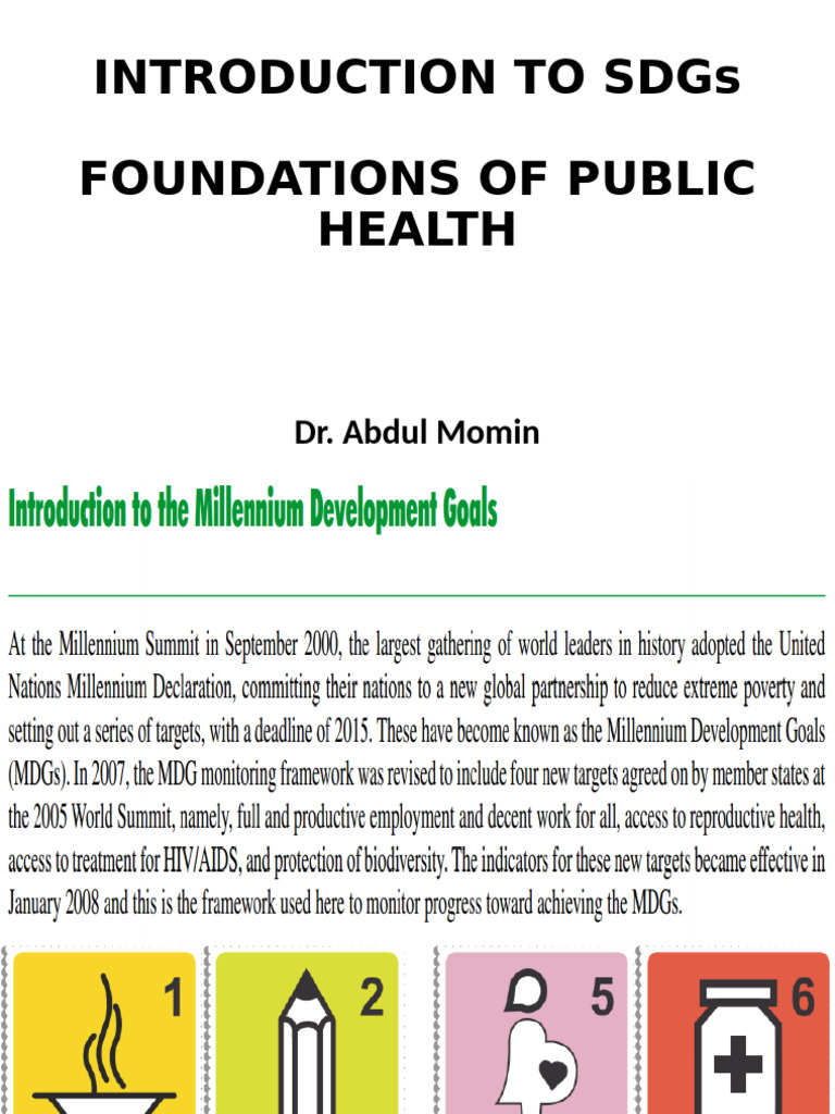 9. Introduction to SDGs | PDF