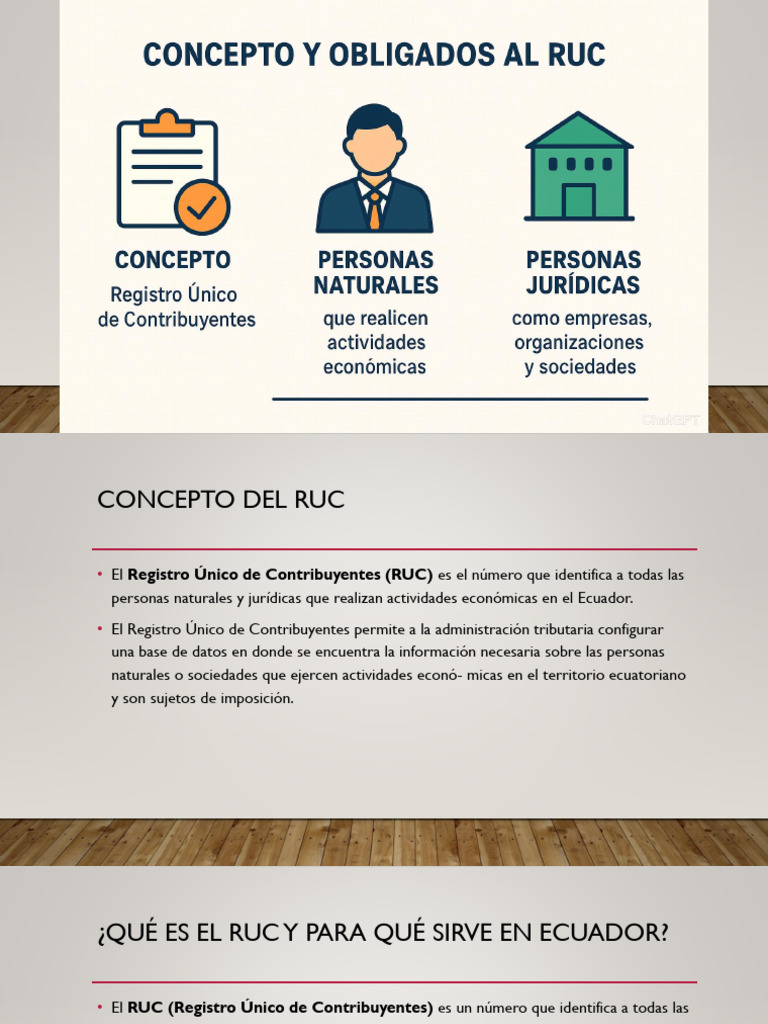 Qué es el RUC en Ecuador y su uso | PDF | Contribuyente | Impuestos