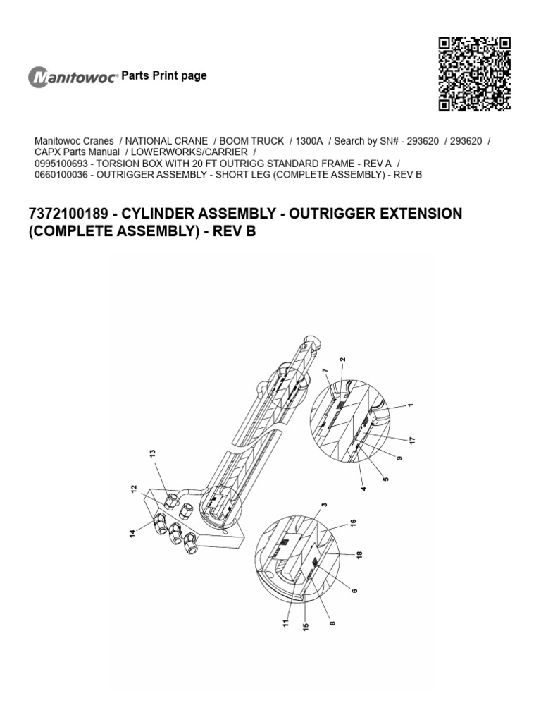 Outigger Extension Cylinder Assy | PDF | Crane (Machine)